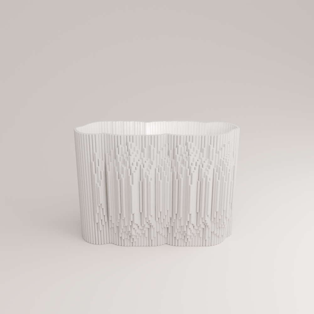 Cinetico M Porcelain Vase (H24 cm) | Contemporary Porcelain by Holaria