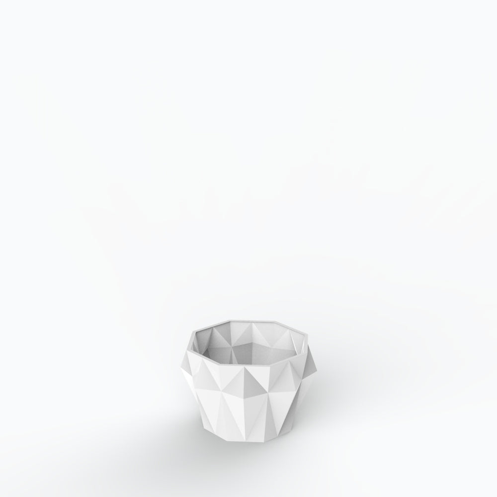 Diamante P Porcelain Pot (h10 cm) - Holaria - Handmade Contemporary Luxury