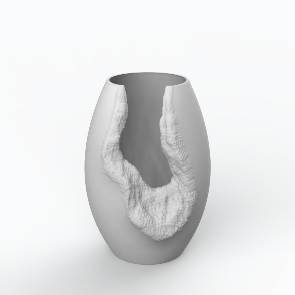 Erosão G Porcelain Vase (h33 cm) - Holaria - Handmade Contemporary Luxury