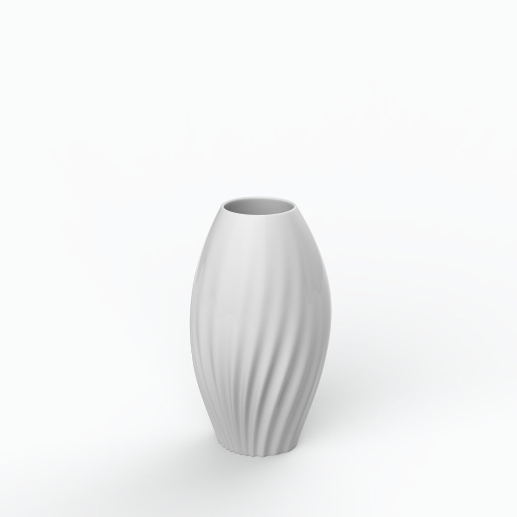 Lily P Porcelain Vase (h26 cm) - Holaria - Handmade Contemporary Luxury